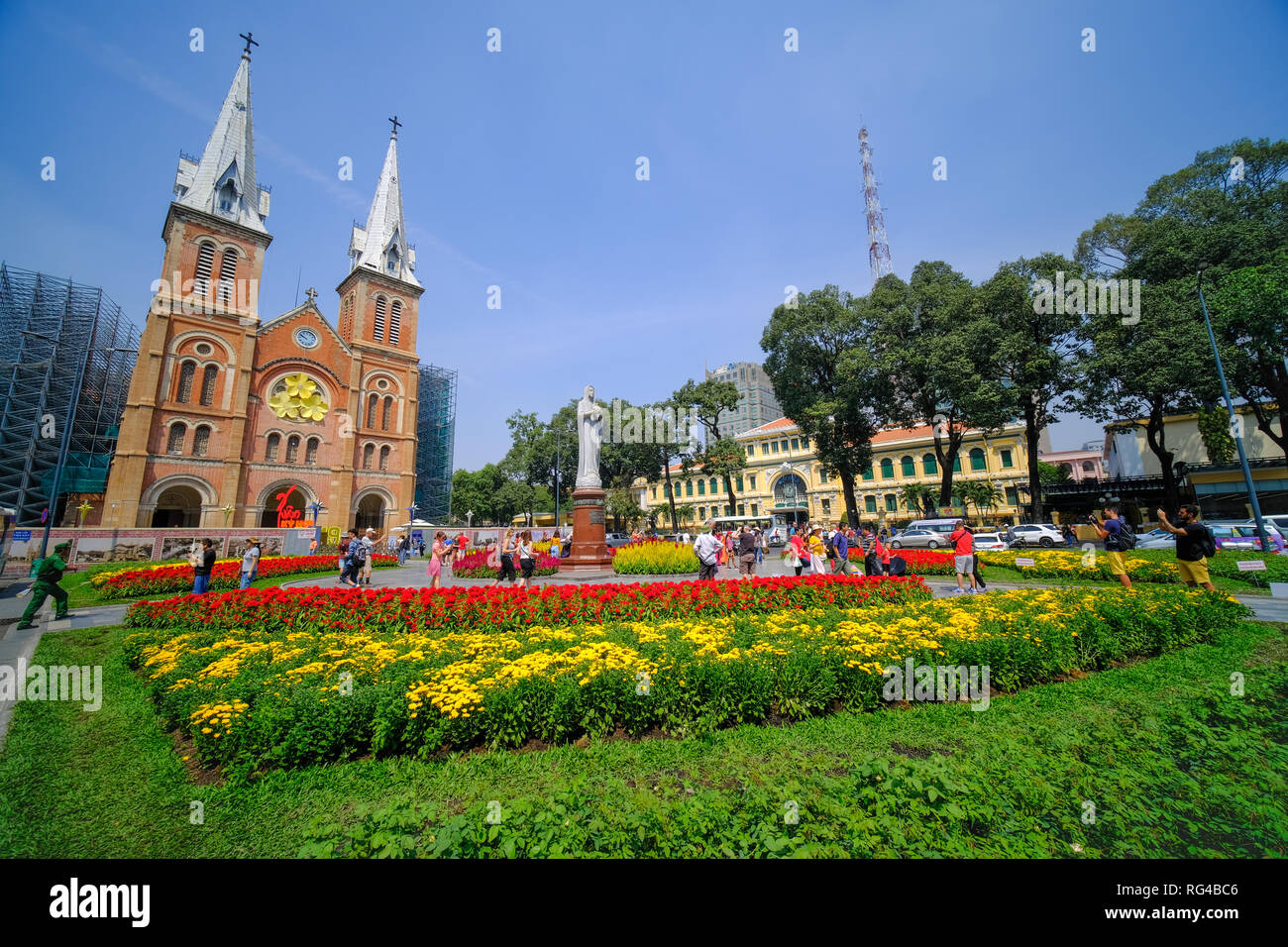 Notre Dame Cathedral or Nha Tho Duc Ba. Stock photo of Notre-Dame ...