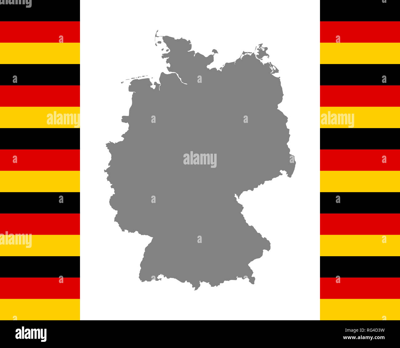 German flag and map Stock Photo - Alamy