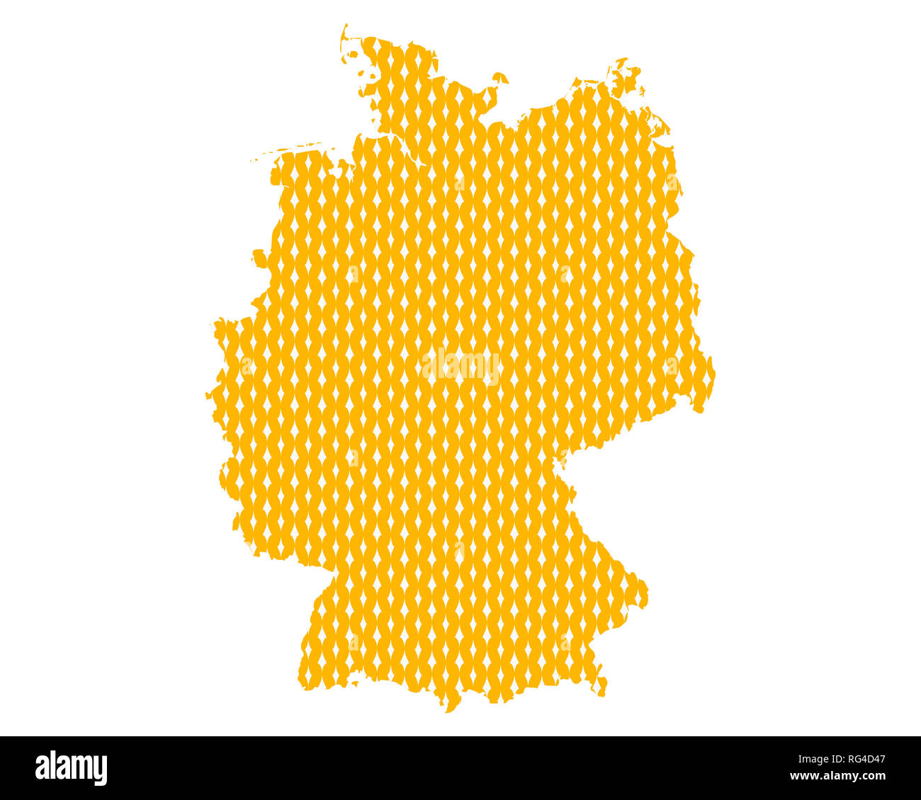 Plain map of Germany Stock Photo - Alamy