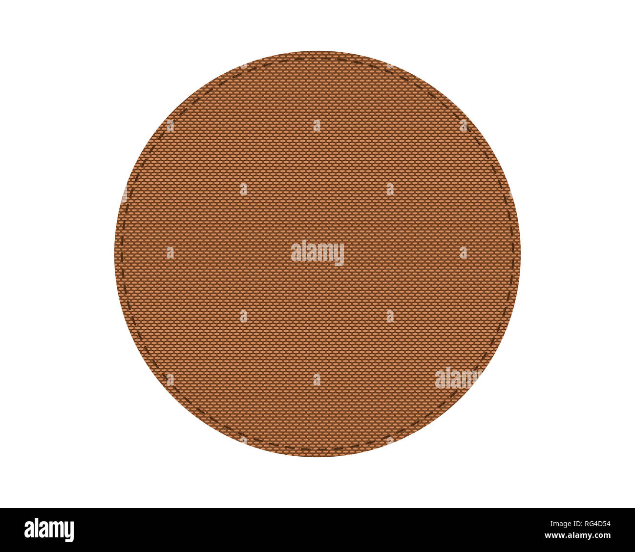 Round patch with stitches Stock Photo - Alamy