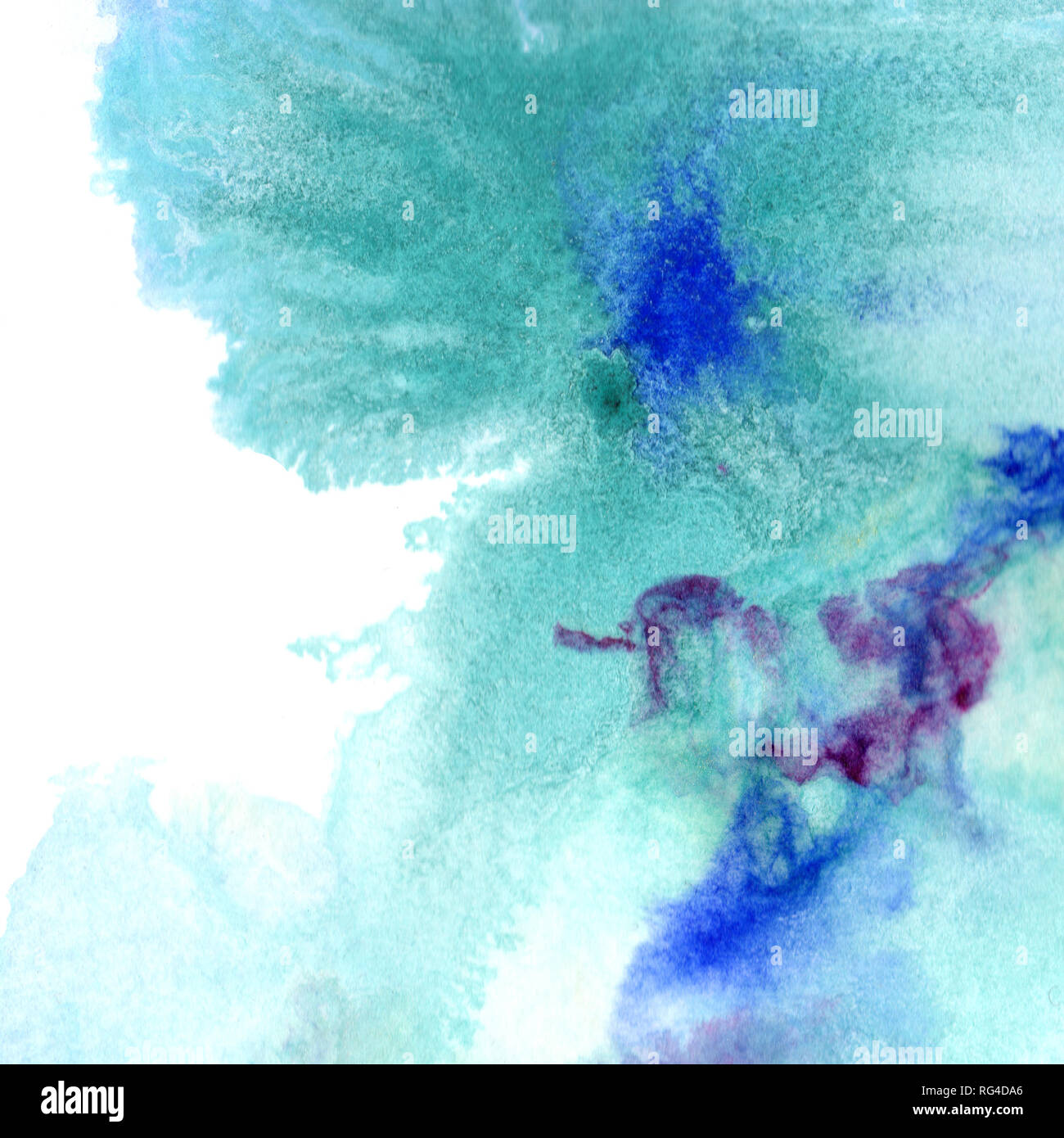 Abstract watercolor paper splash shapes isolated drawing. Illustration ...