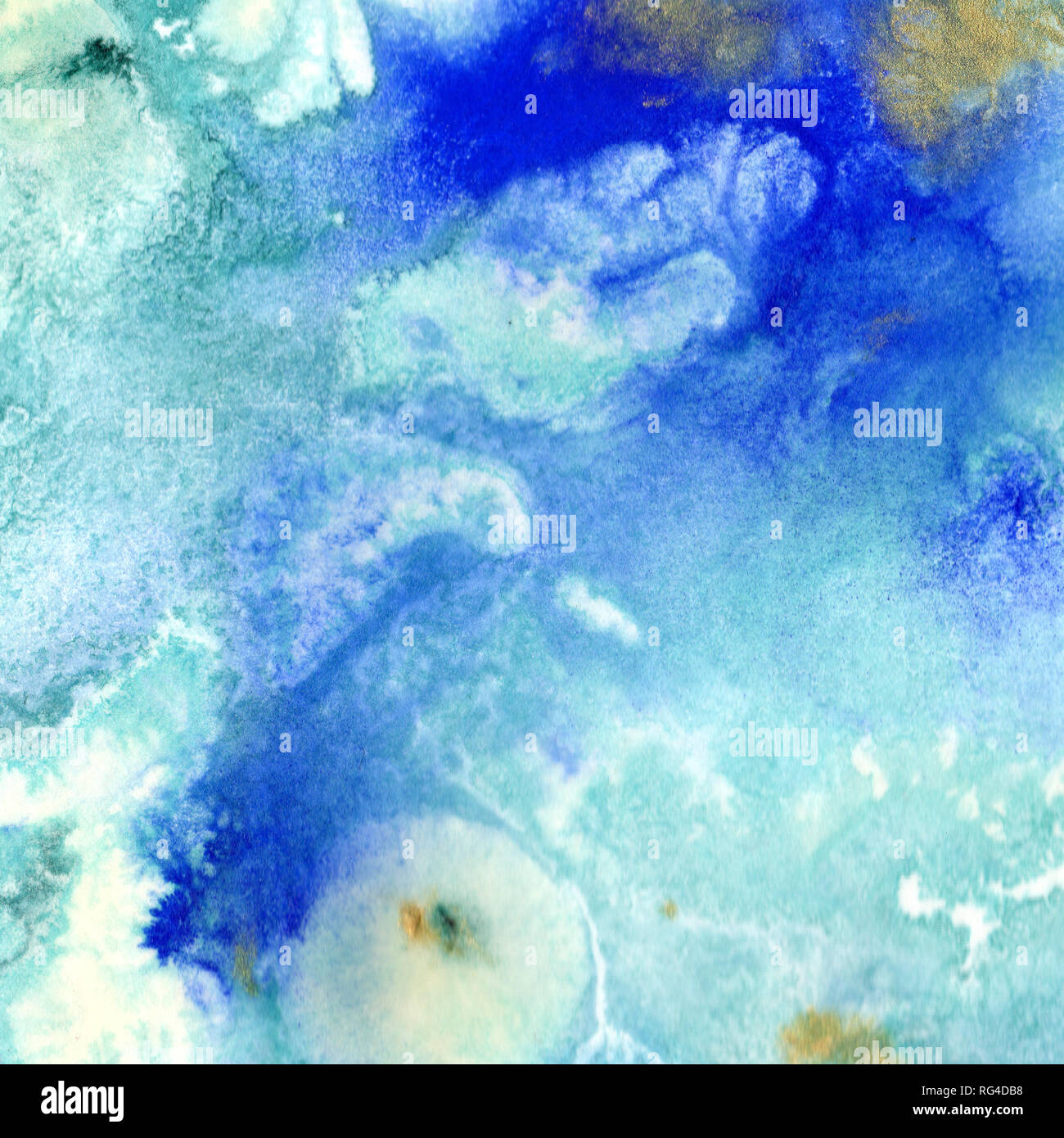 Abstract watercolor paper splash shapes isolated drawing. Illustration ...