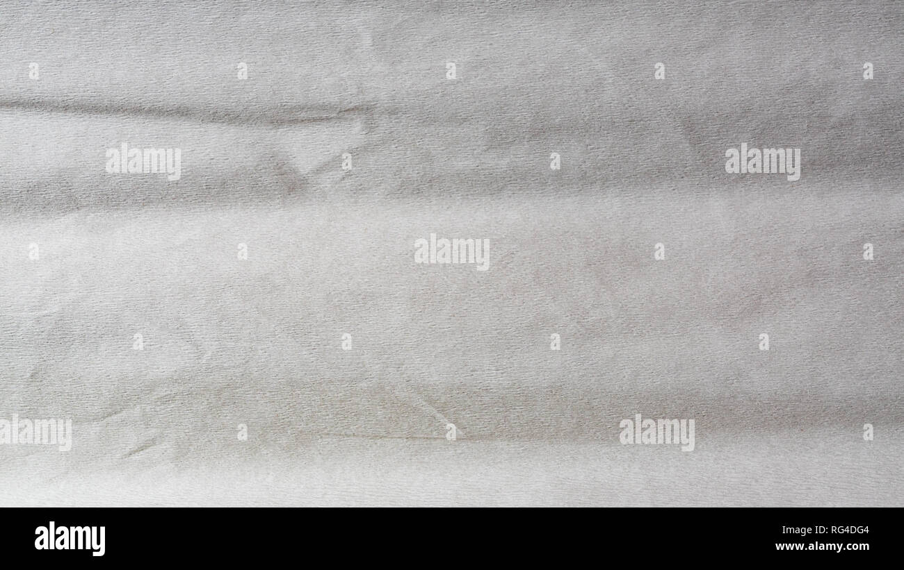 White textured background with crumpled paper, flat lay view Stock ...