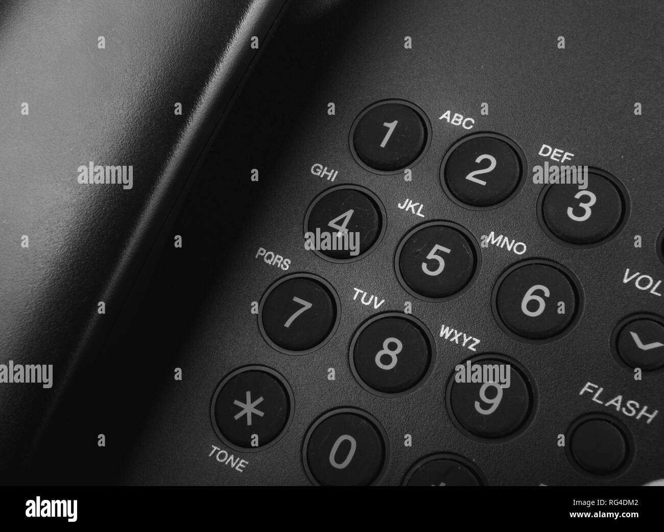 Digital voice telephone Black and White Stock Photos & Images - Alamy
