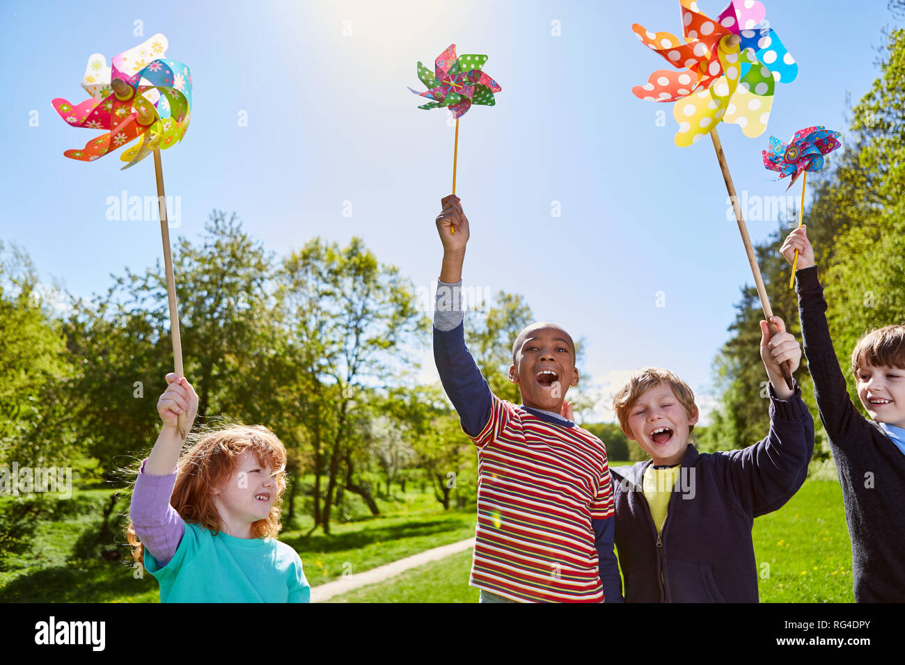 Children playing at summer camp hi-res stock photography and images - Alamy