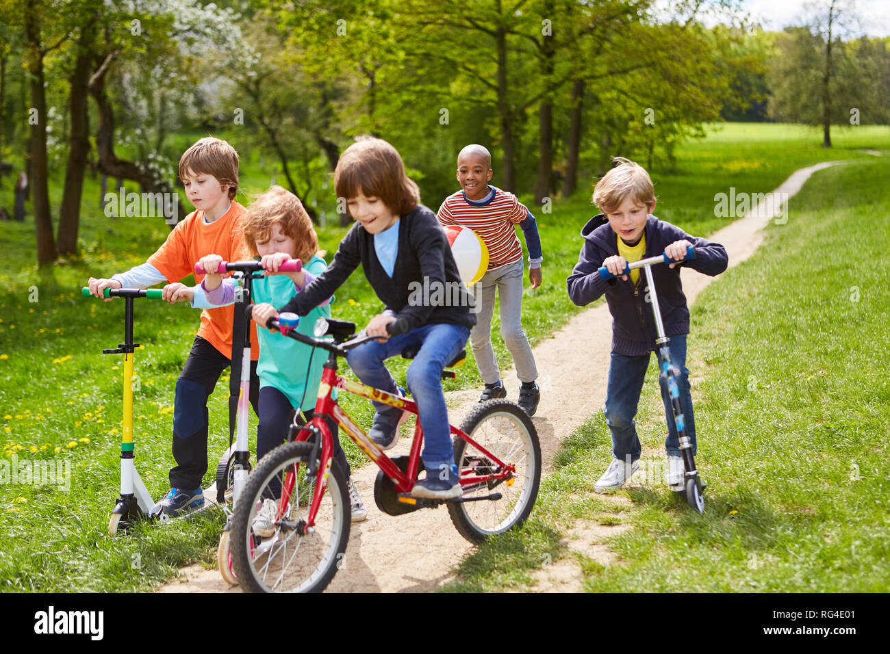 Kids scooter park hi-res stock photography and images - Alamy