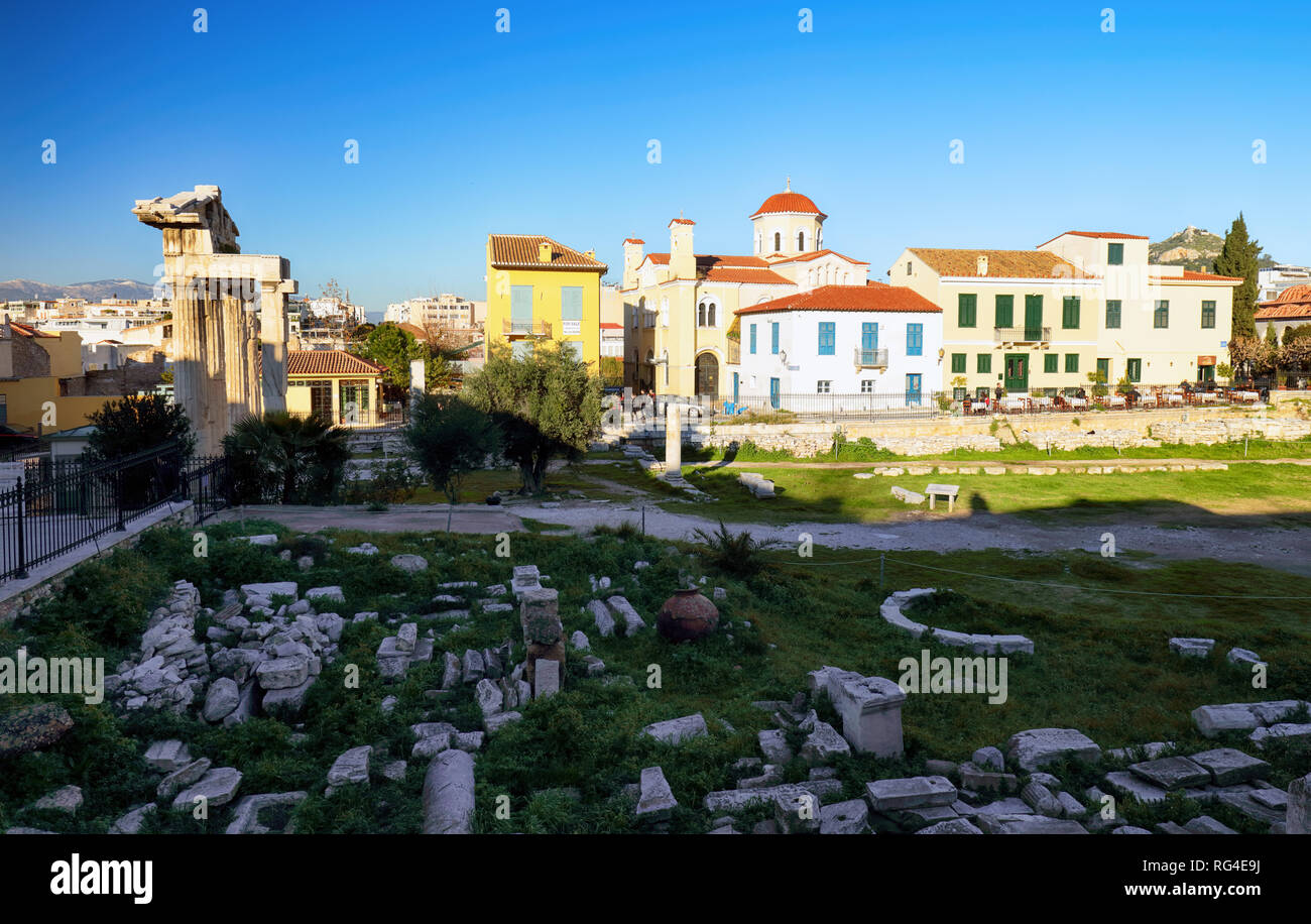 Ancient Roman Forum in Athens, Greece Stock Photo - Alamy