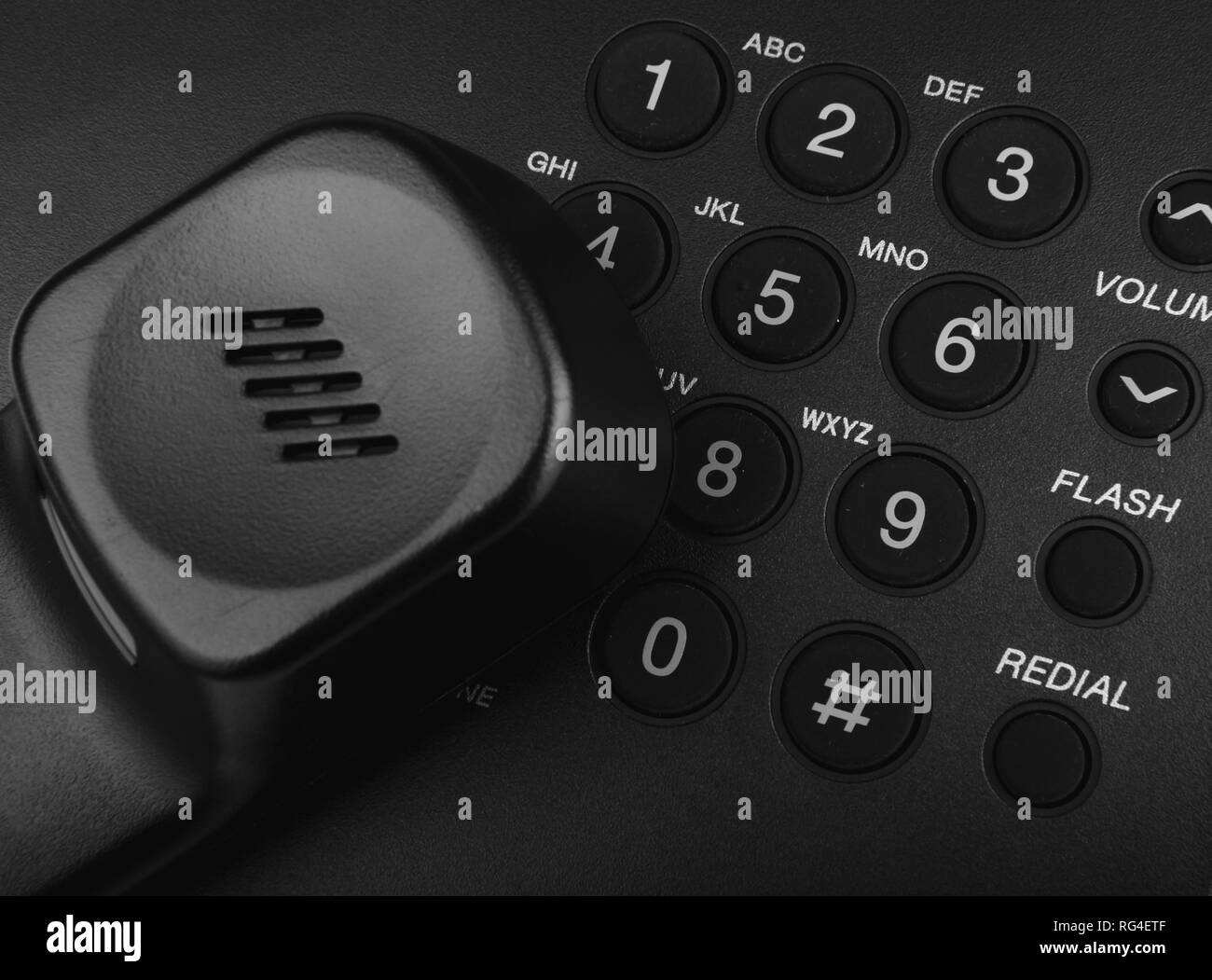 Voice dial background Black and White Stock Photos & Images - Alamy