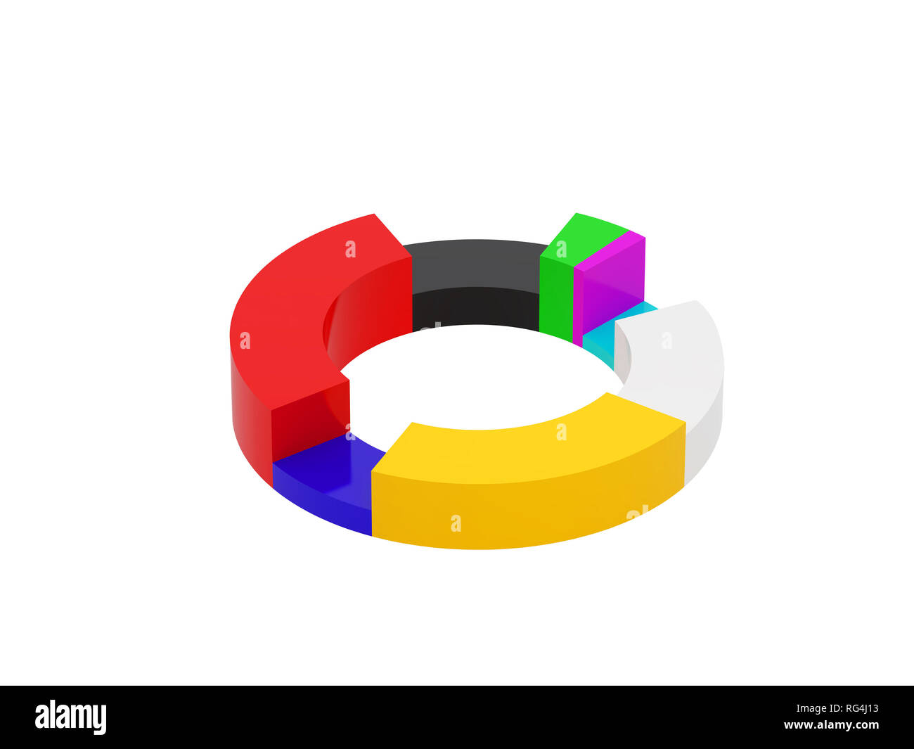High resolution image diagram. 3d illustration over white backgrounds ...