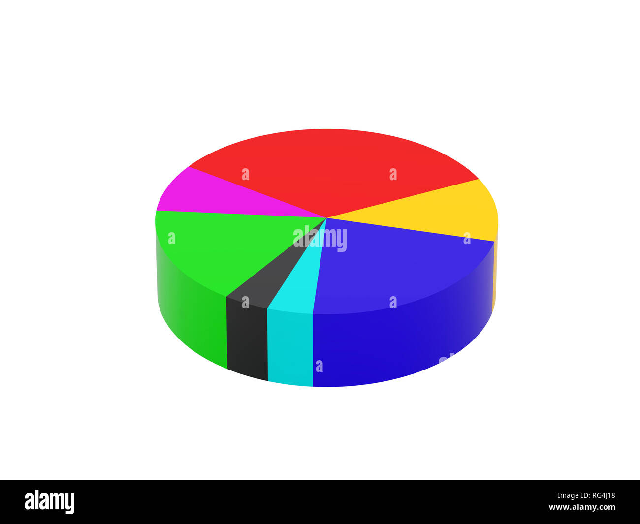 High resolution image diagram. 3d illustration over white backgrounds ...
