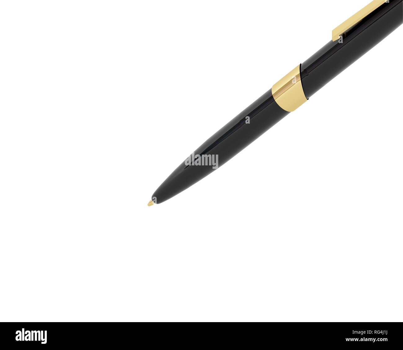 Pen on a white background. 3d illustration Stock Photo - Alamy