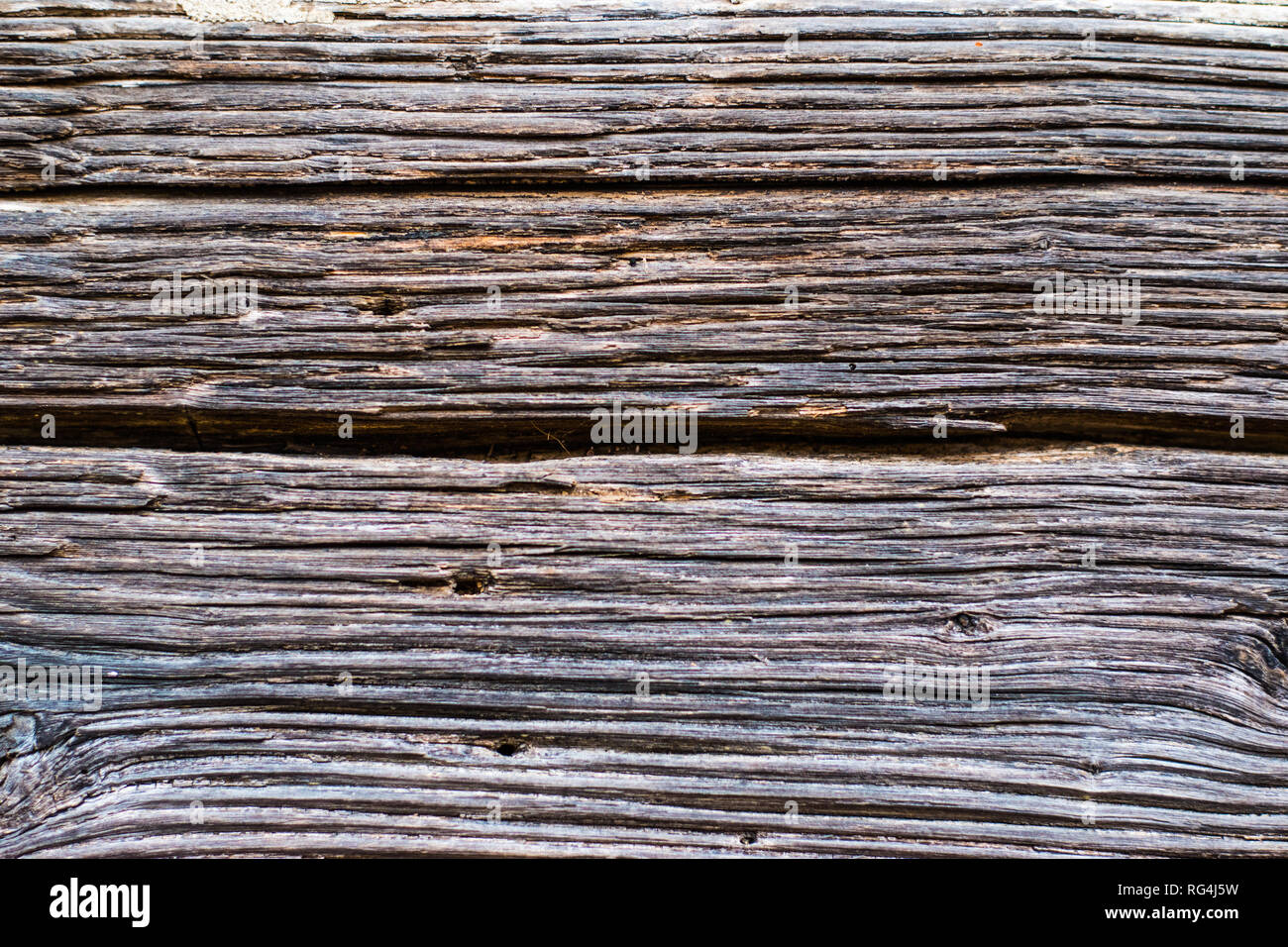Weathered Brown Wood Furrows Outdoors Stock Photo - Alamy