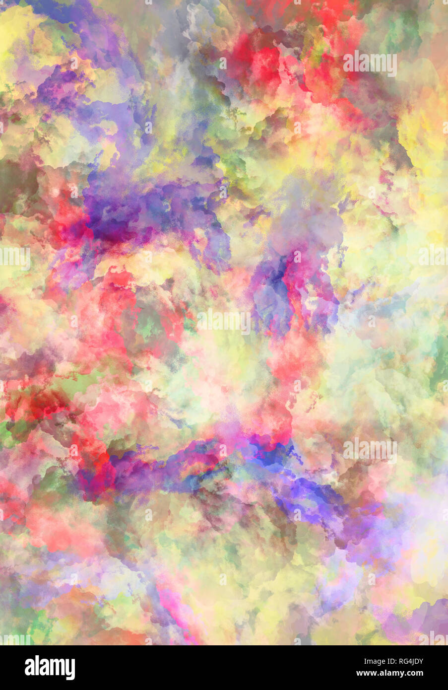 Abstract colored paper. Colored paint stains isolated on white ...