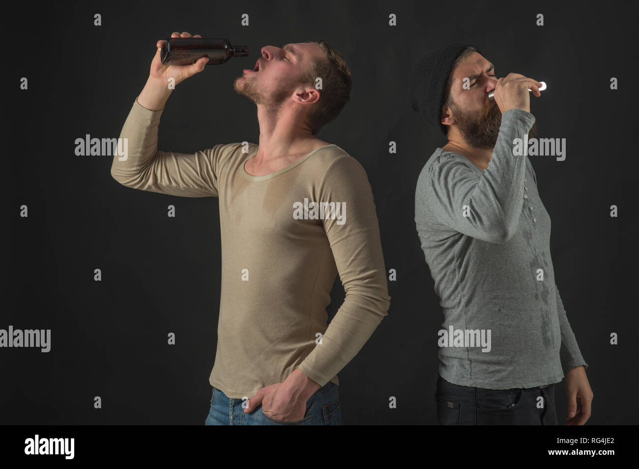 Alcohol addicts hi-res stock photography and images - Alamy