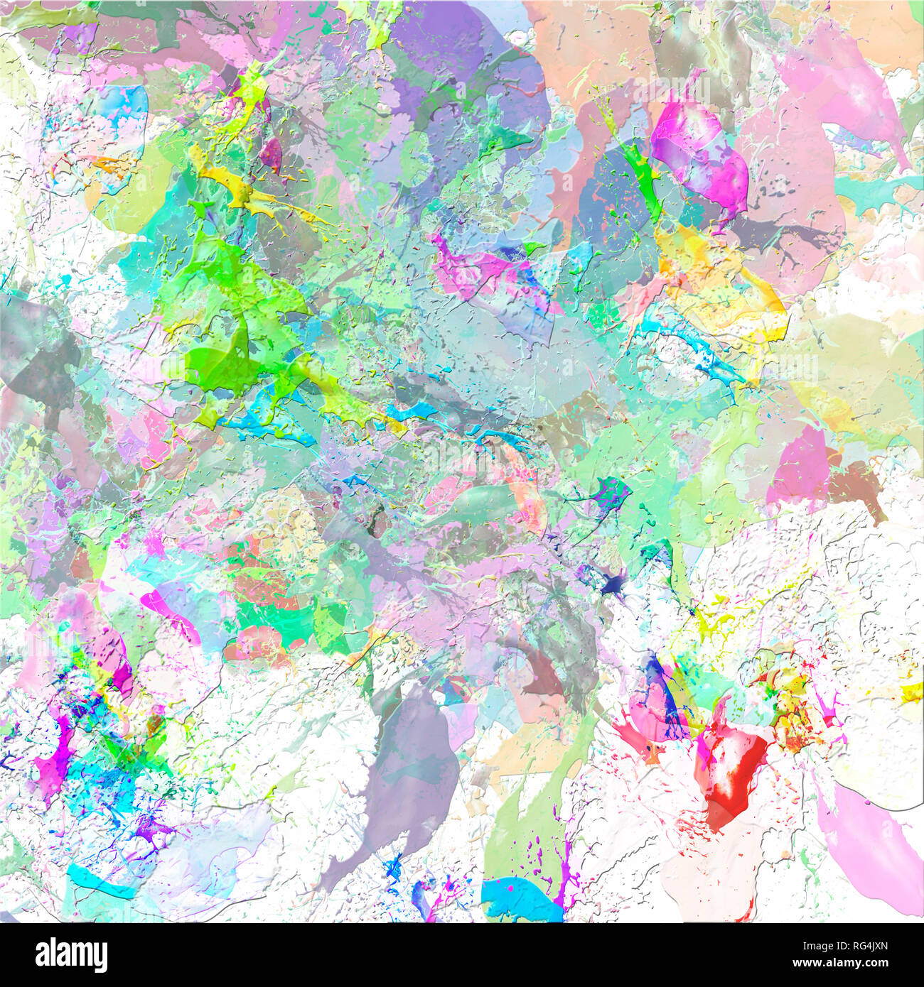 Abstract colored paper. Colored paint stains isolated on white ...