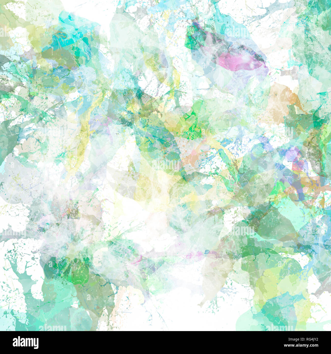 Abstract colored paper. Colored paint stains isolated on white ...
