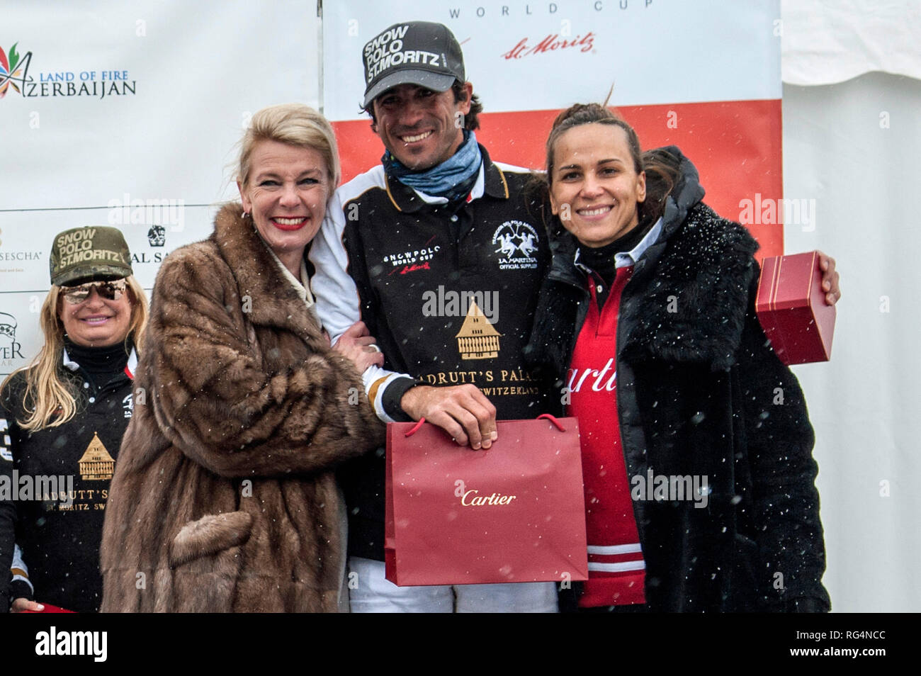 27th January 2019, Lake of St Moritz, St Moritz, Switzerland; Snow Polo ...