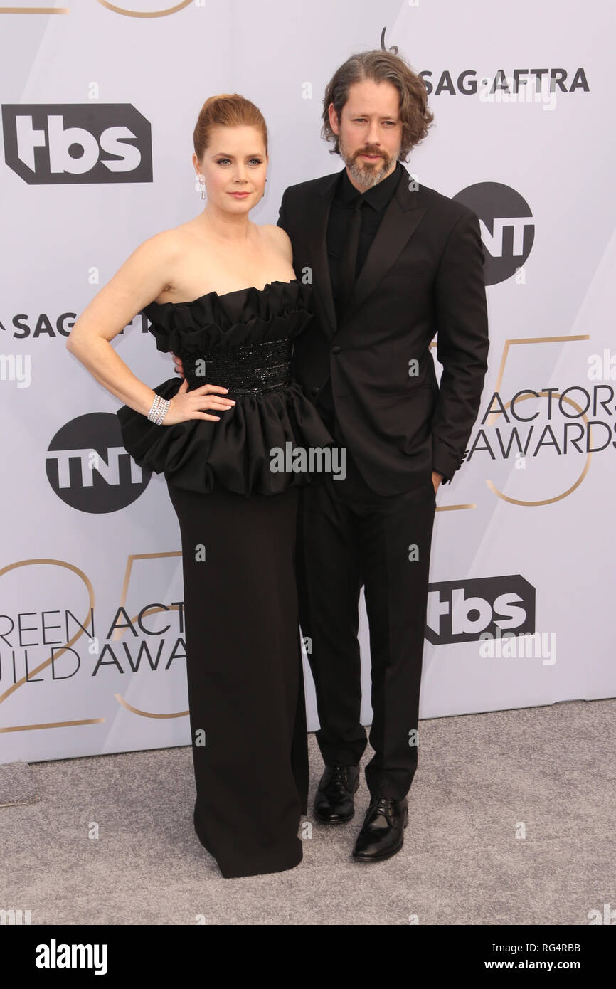 Los Angeles, Ca, USA. 27th Jan, 2019. Amy Adams, Darren Le Gallo at The ...