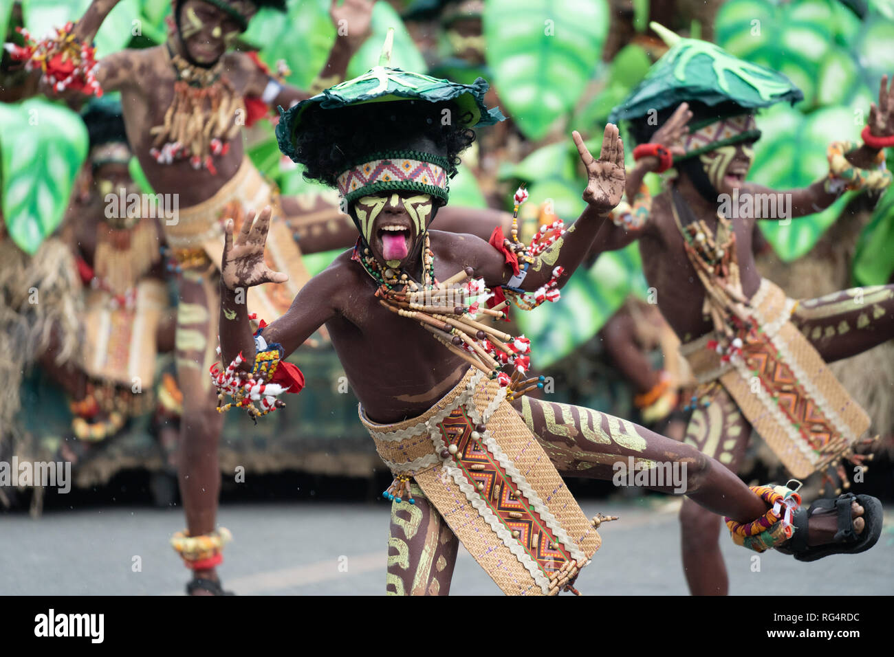 Iloilo City, Philippines. 27th Jan, 2019. The culmination of Dinagyang ...