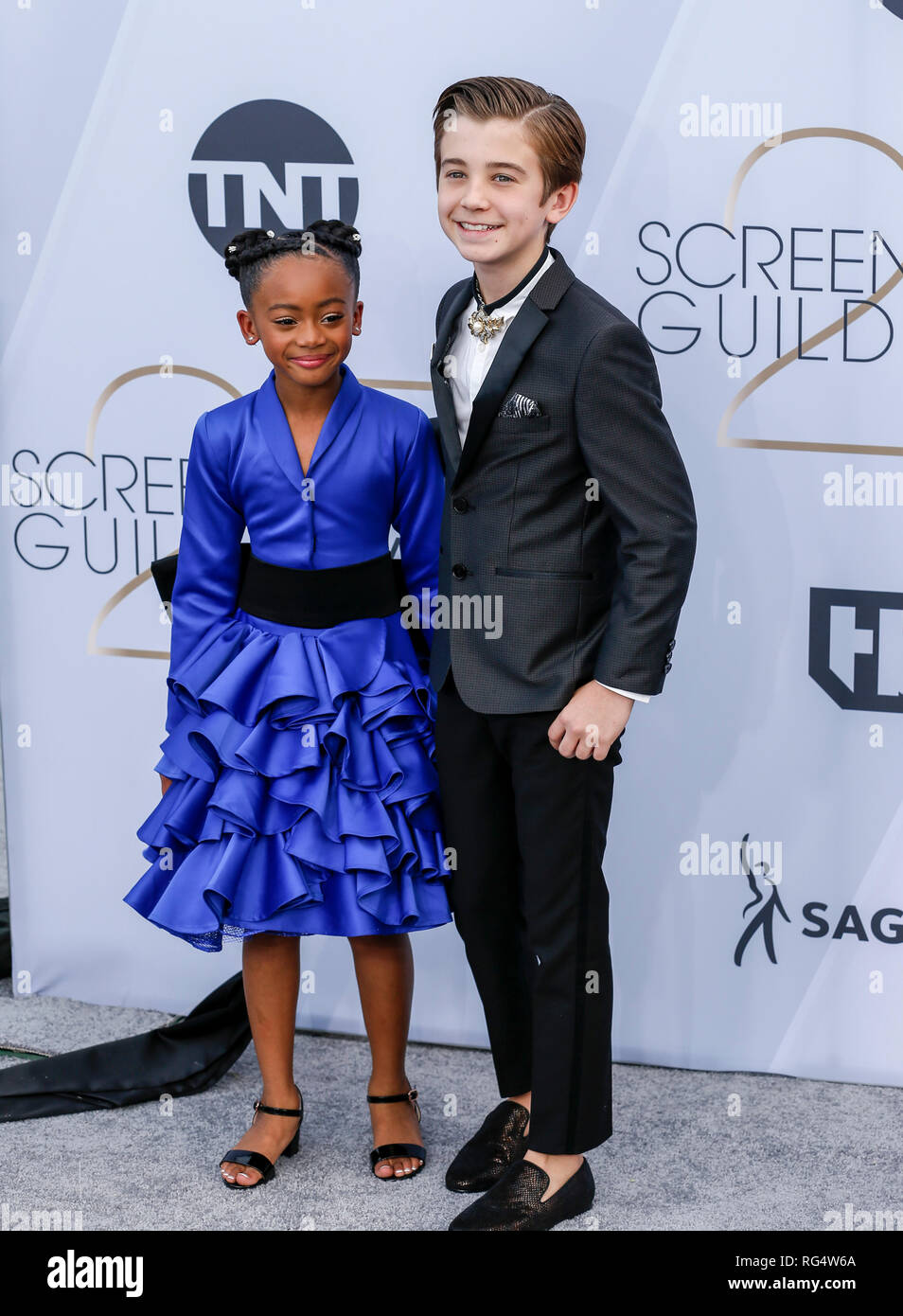 Los Angeles, USA. 27th Jan, 2019. Actress Faithe Herman and actor ...