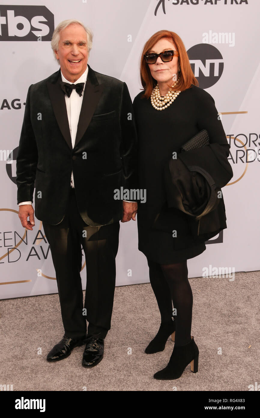Los Angeles, Ca, USA. 27th Jan, 2019. Henry Winkler, Stacey Weitzman at ...