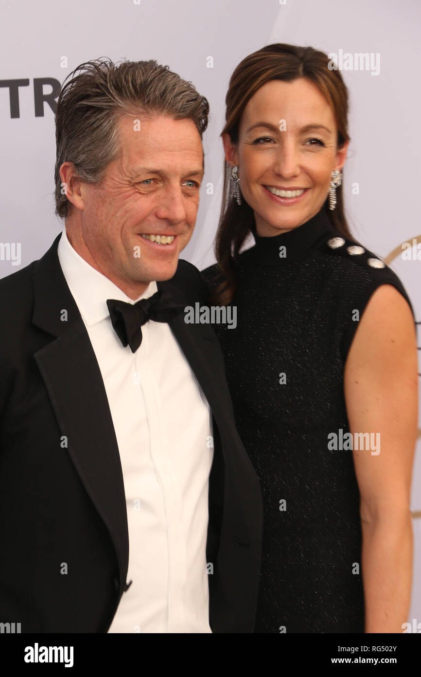 Los Angeles, Ca, USA. 27th Jan, 2019. Hugh Grant, Anna Eberstein at The ...