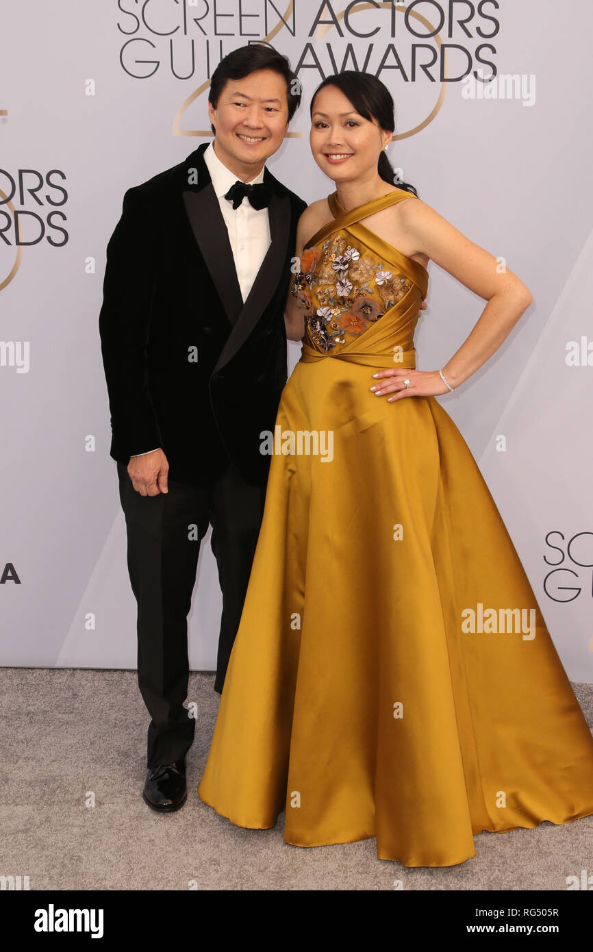Los Angeles, Ca, USA. 27th Jan, 2019. Ken Jeong, Tran Jeong at The 25th ...