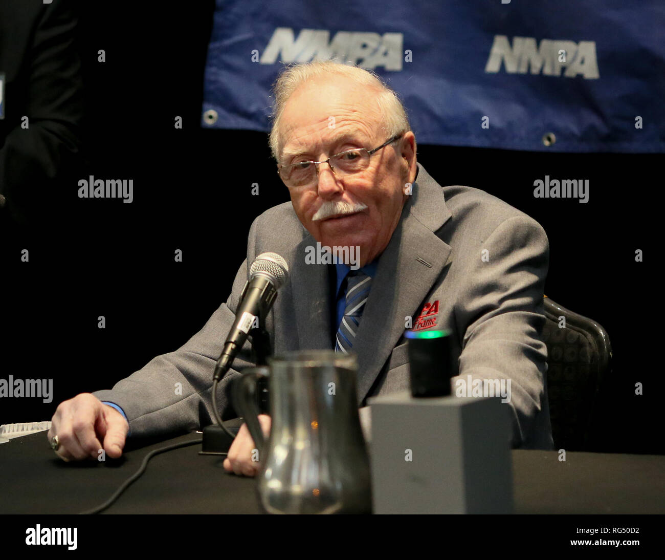 Charlotte, North Carolina, USA. 27th Jan, 2019. Retired NASCAR Driver ...