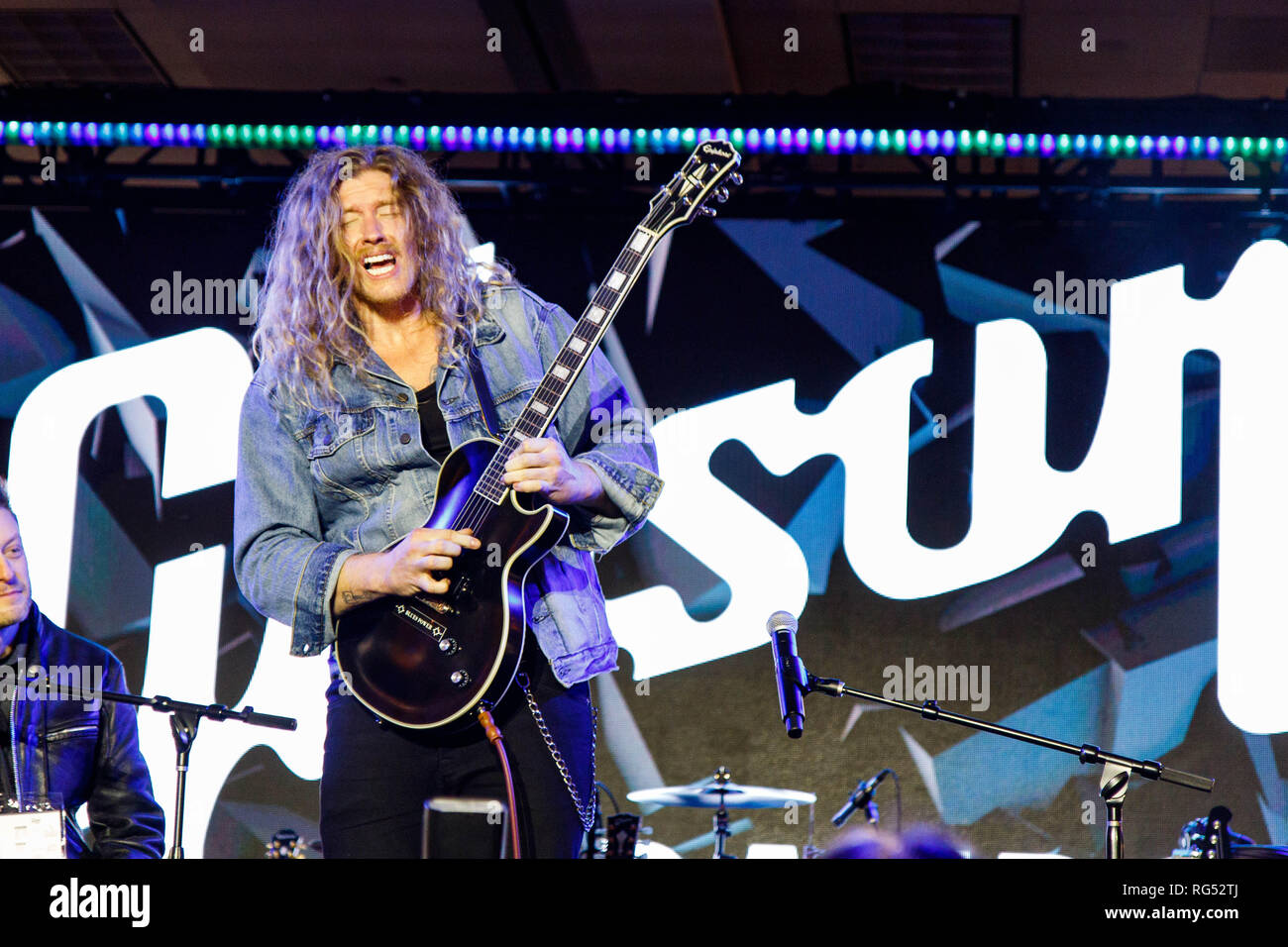 Anaheim, California, USA. 24th Jan, 2019. JARED JAMES NICHOLS on stage ...