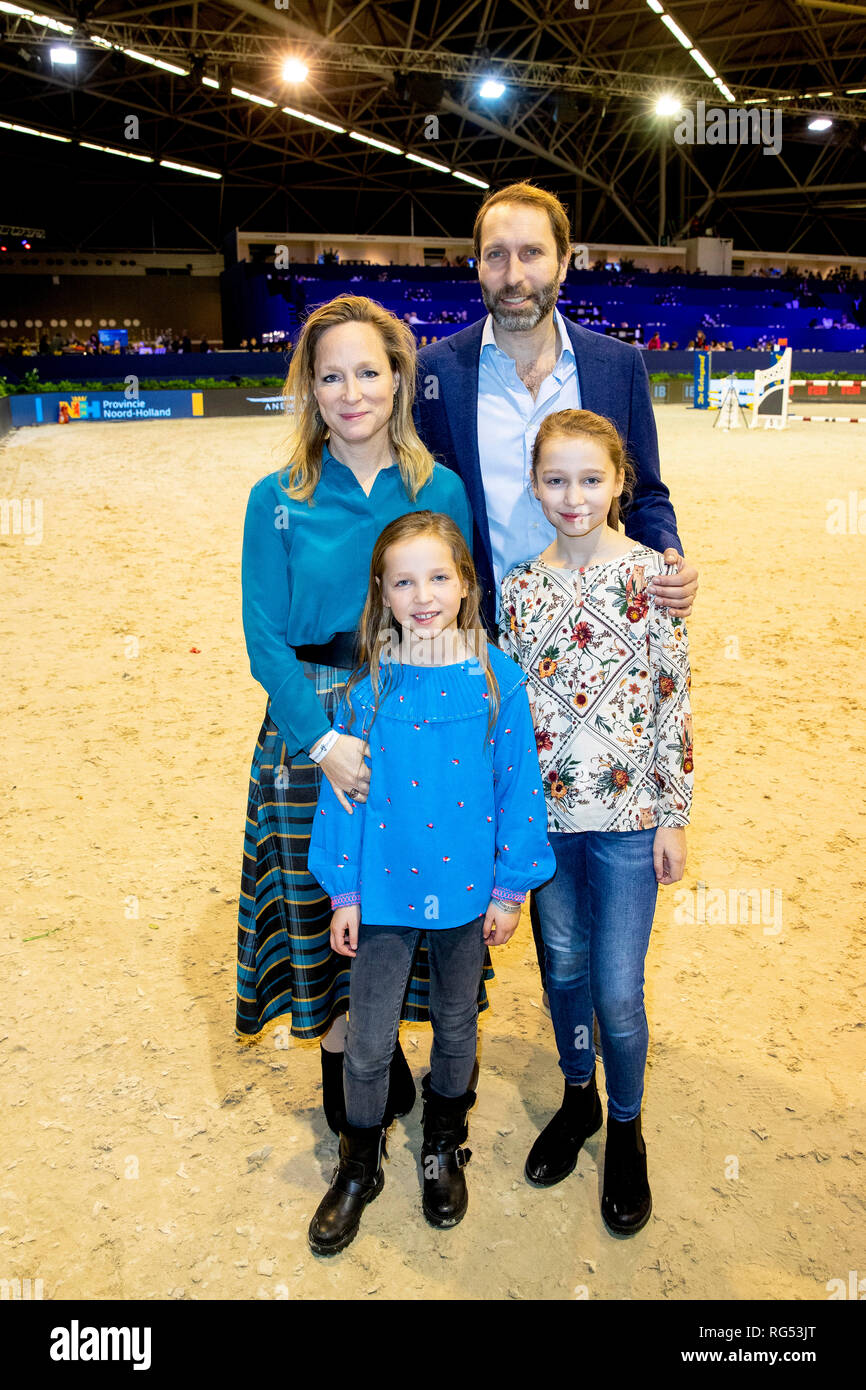Princess Margarita and Tjalling ten Cate with their daughters Julia and ...