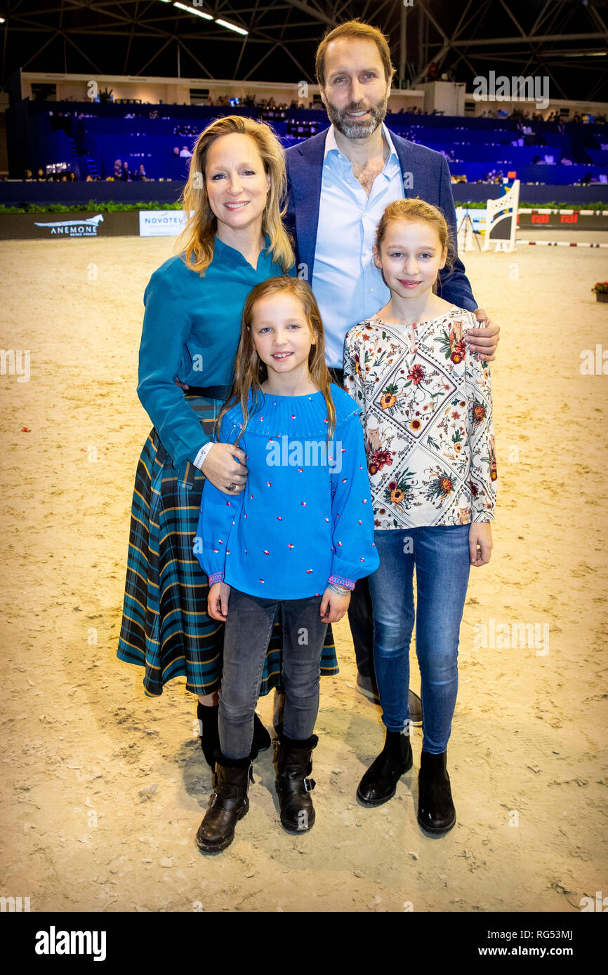 Princess Margarita and Tjalling ten Cate with their daughters Julia and ...
