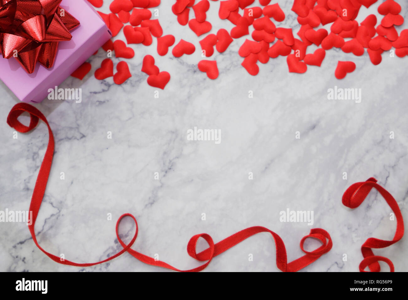 flat-lay Valentine background Stock Photo - Alamy