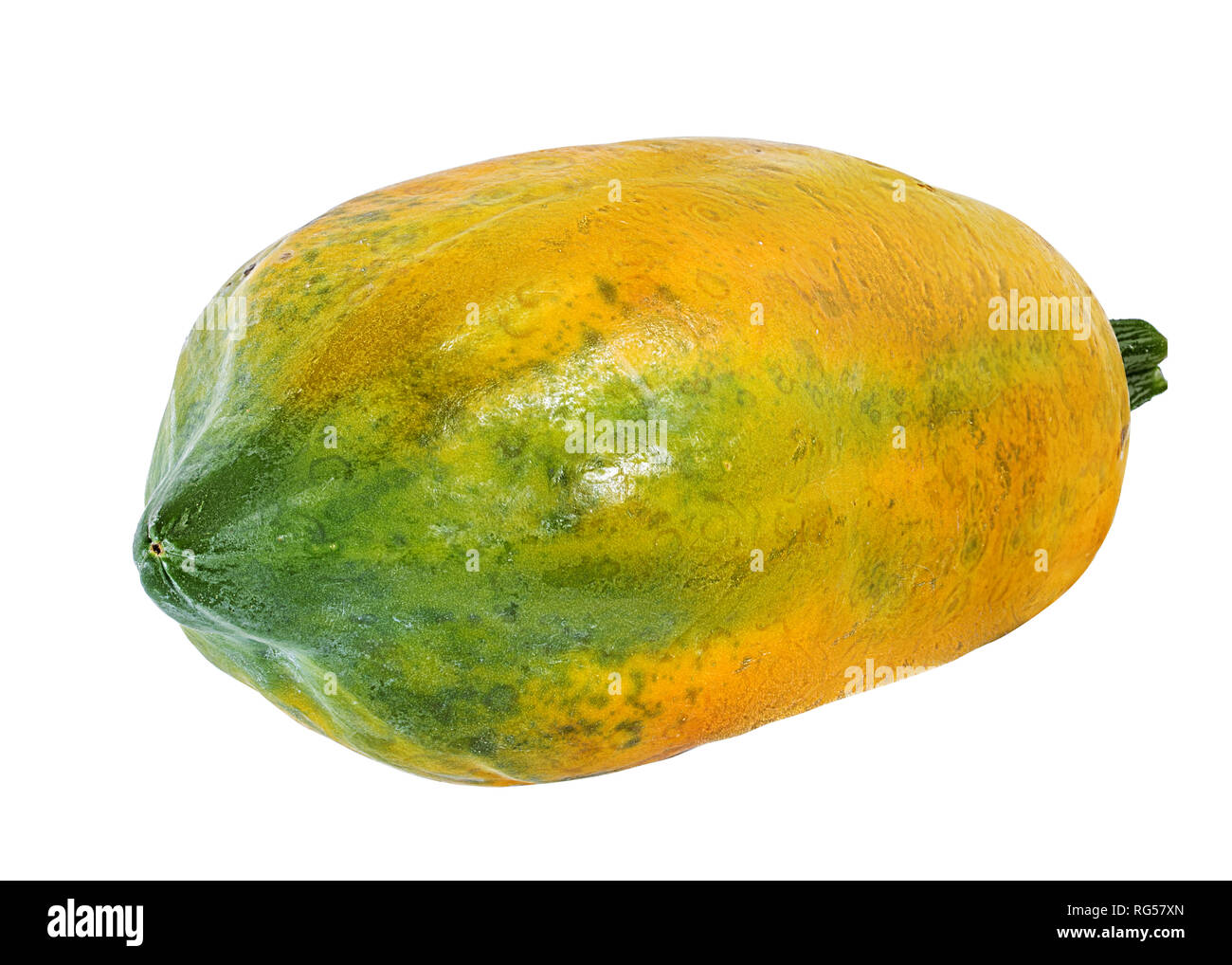 papaya isolated on a white background Stock Photo - Alamy