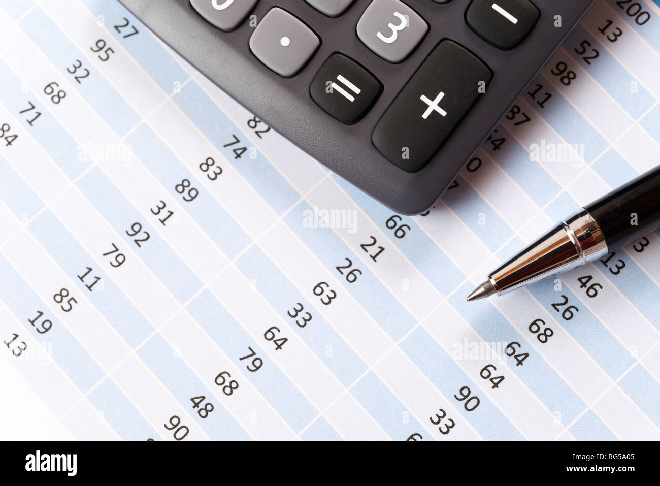 Accounting calculator hi-res stock photography and images - Alamy