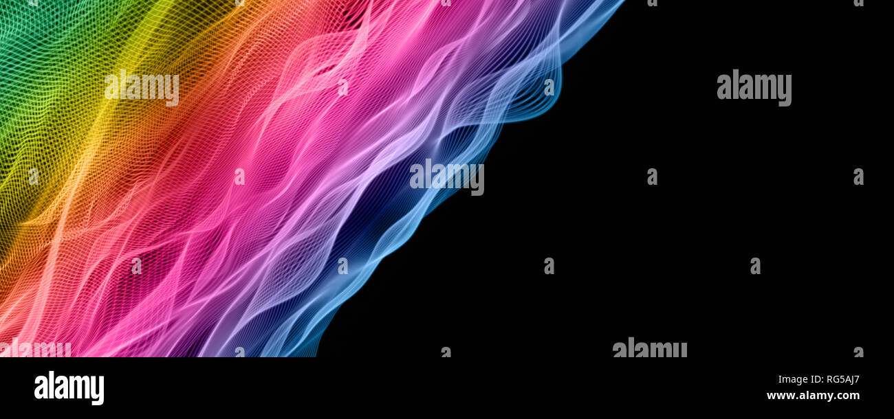 Abstract elegant wave panorama design with space for your text Stock ...