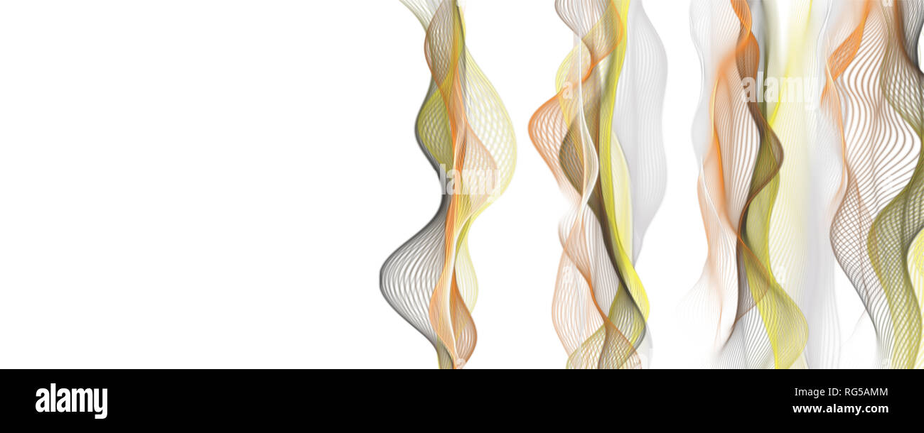 Abstract elegant wave panorama design with space for your text Stock ...