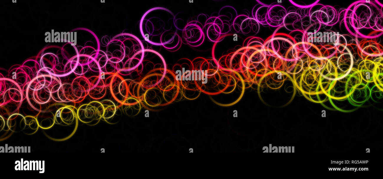 Fantastic circle panorama background design illustration Stock Photo ...