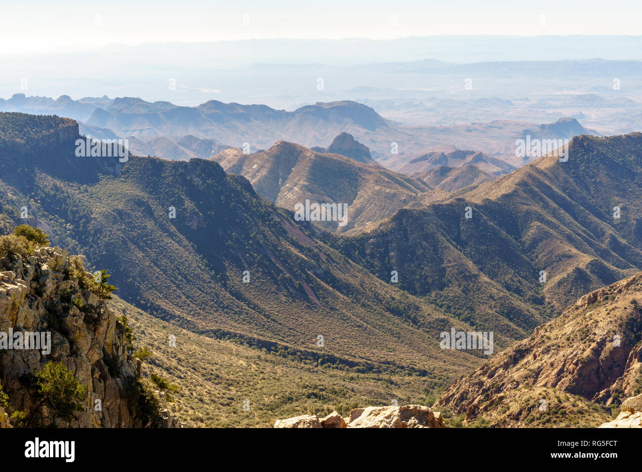 Emory Peak out and back Trail in Big Bend, National Park Texas Stock ...