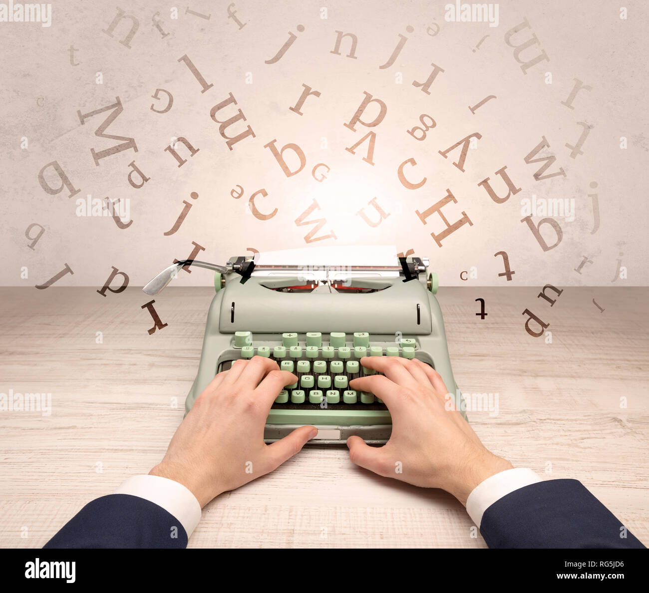 First type writing machine hi-res stock photography and images - Alamy