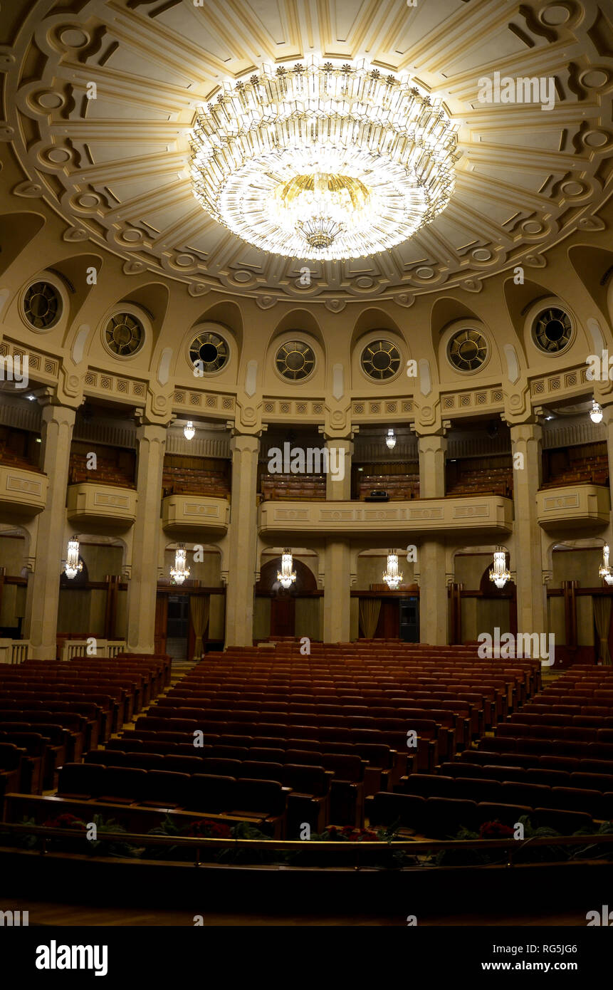 Bucharest palace of parliament interior hi-res stock photography and ...