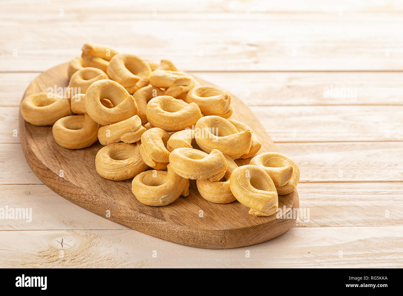 Taralli are snack food, a type of bread common throughout the southern ...