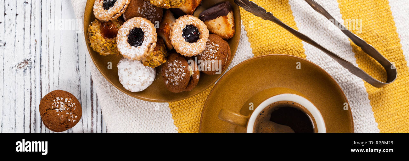 Assorted Mixed Cookies Background Stock Photo - Alamy