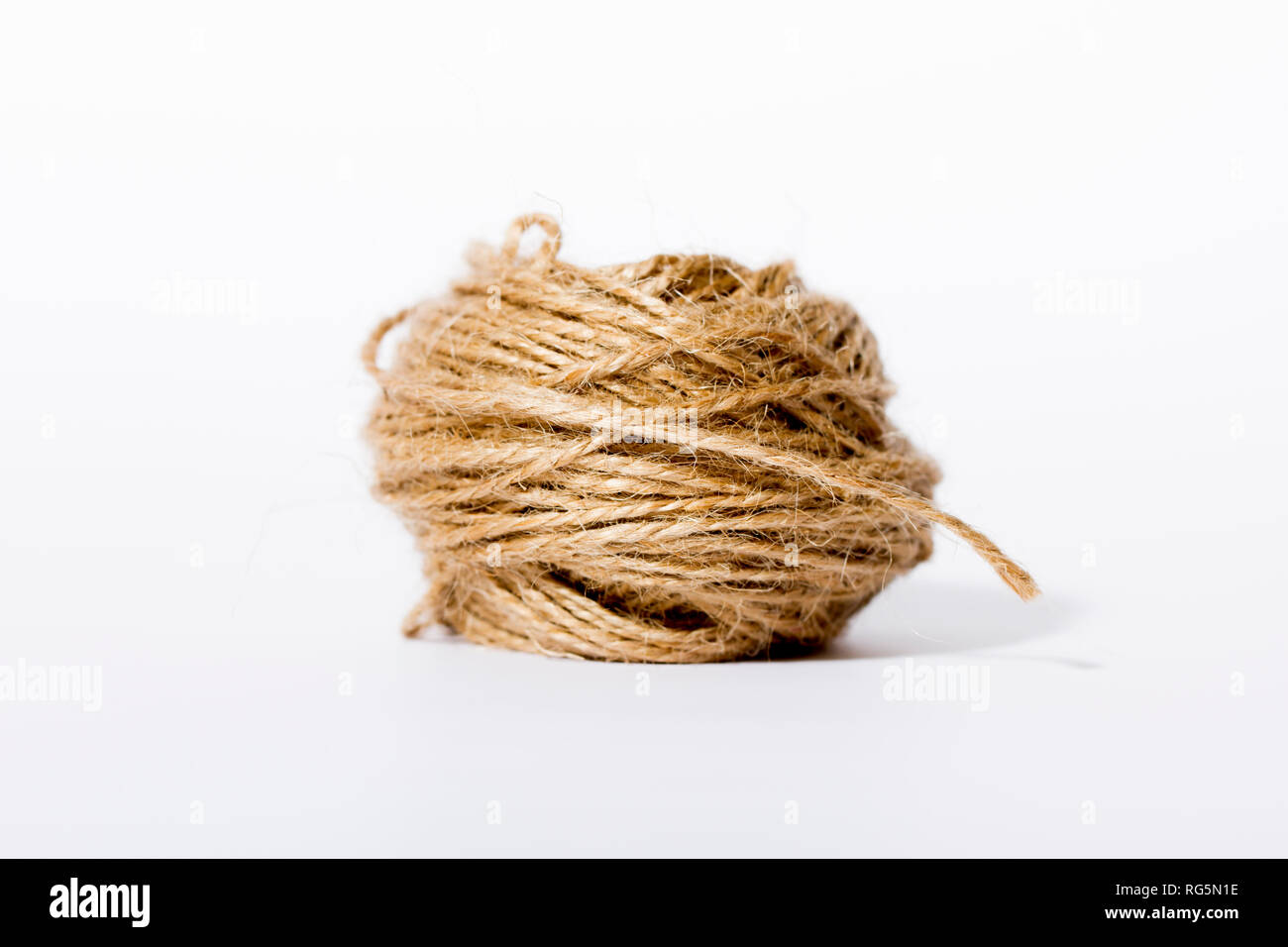 A hemp rope loop Stock Photo - Alamy
