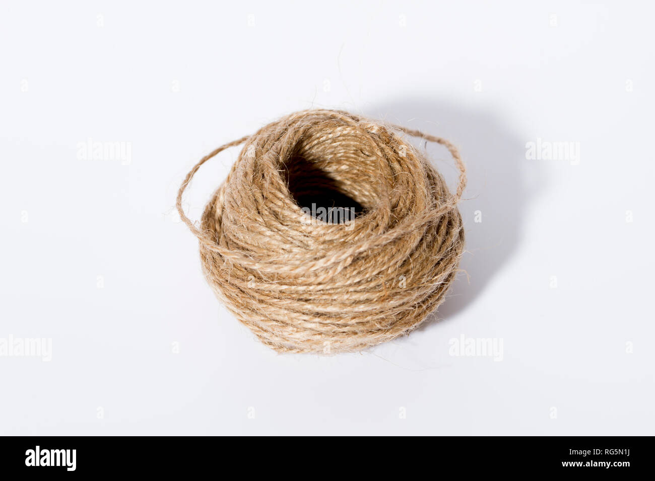 A hemp rope loop Stock Photo - Alamy