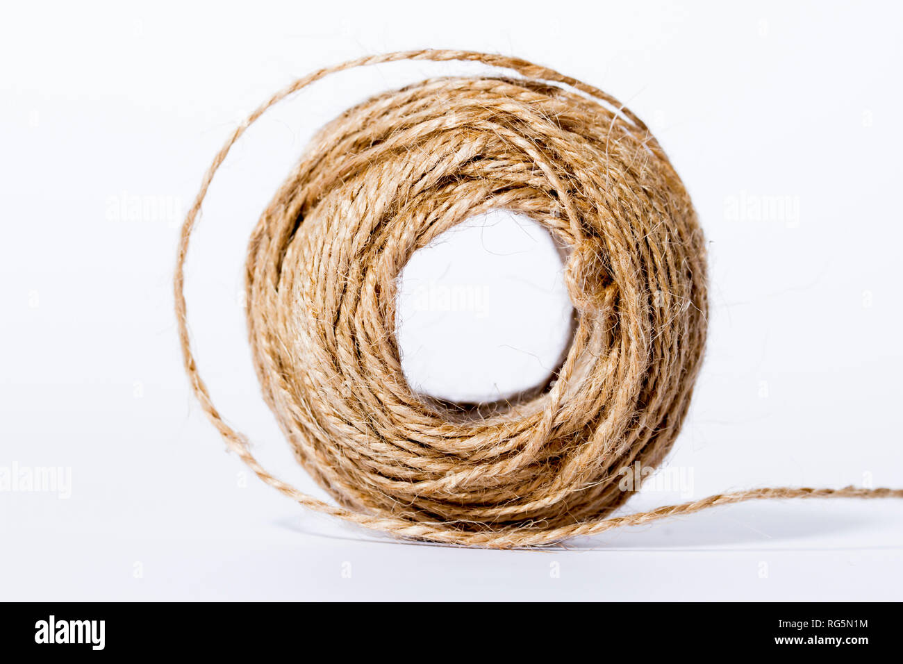 A hemp rope loop Stock Photo - Alamy