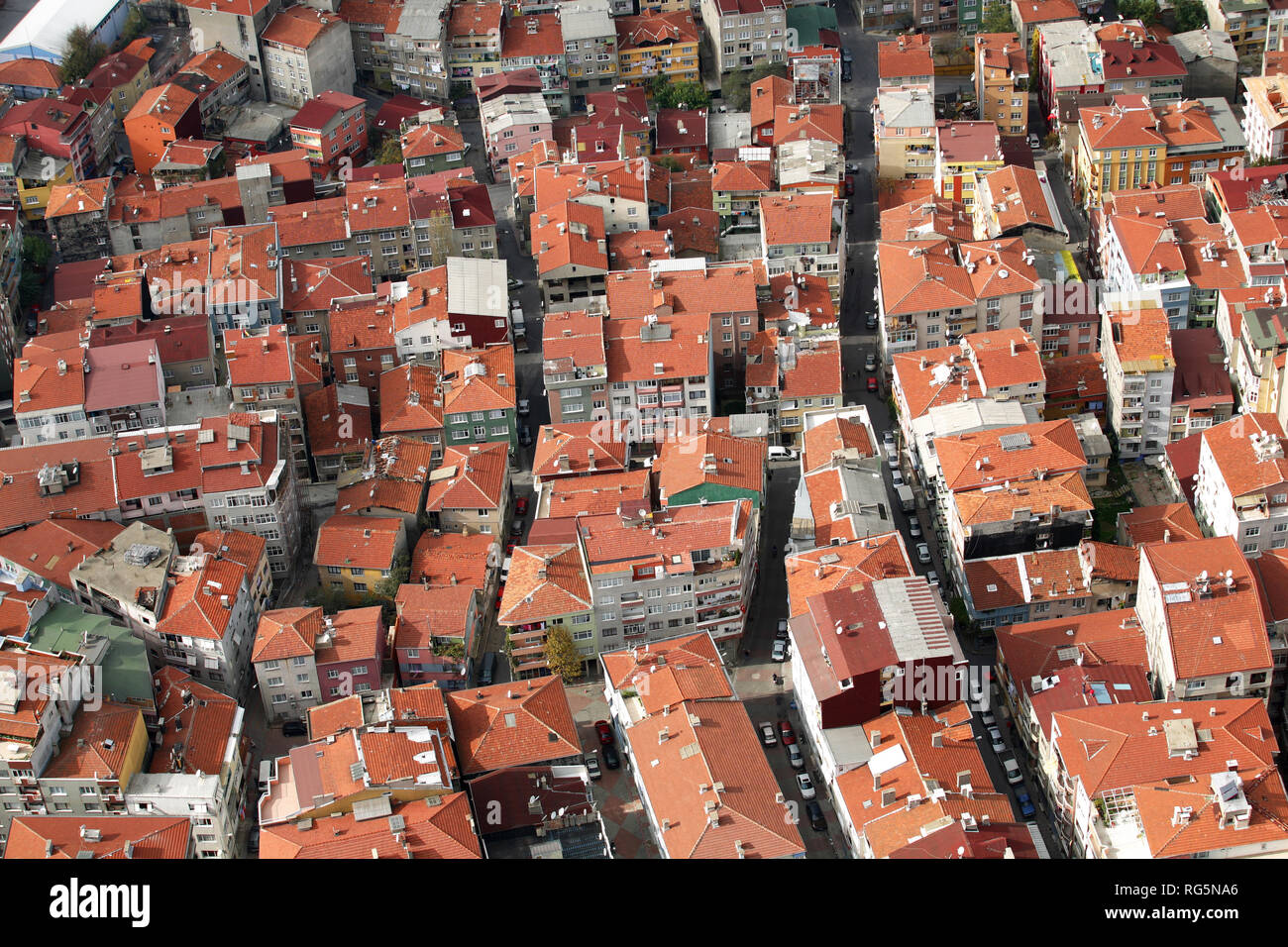 City buildings roofs from air in Istanbul, Turkey Stock Photo - Alamy