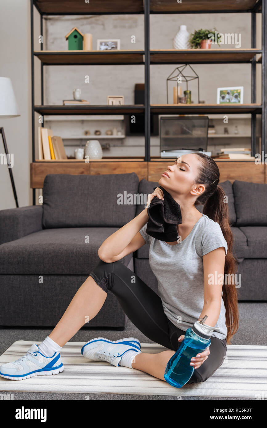 Face sportswoman working out in hi-res stock photography and images - Alamy