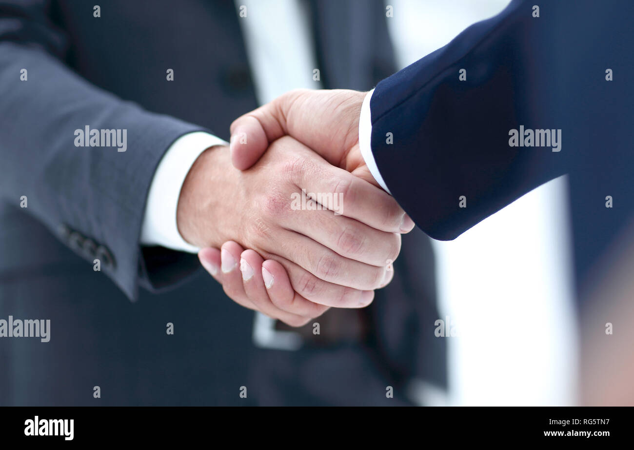 Business structure and handshake hi-res stock photography and images ...