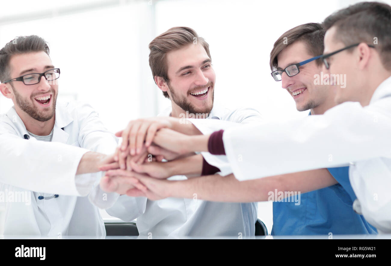 medical team showing their success Stock Photo - Alamy