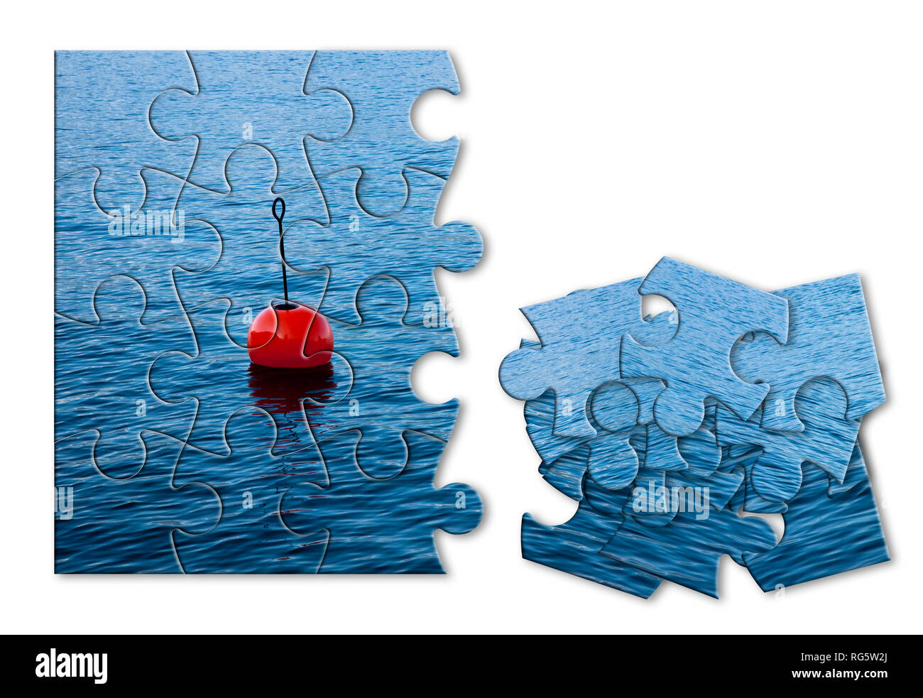 Calm waves Cut Out Stock Images & Pictures - Alamy